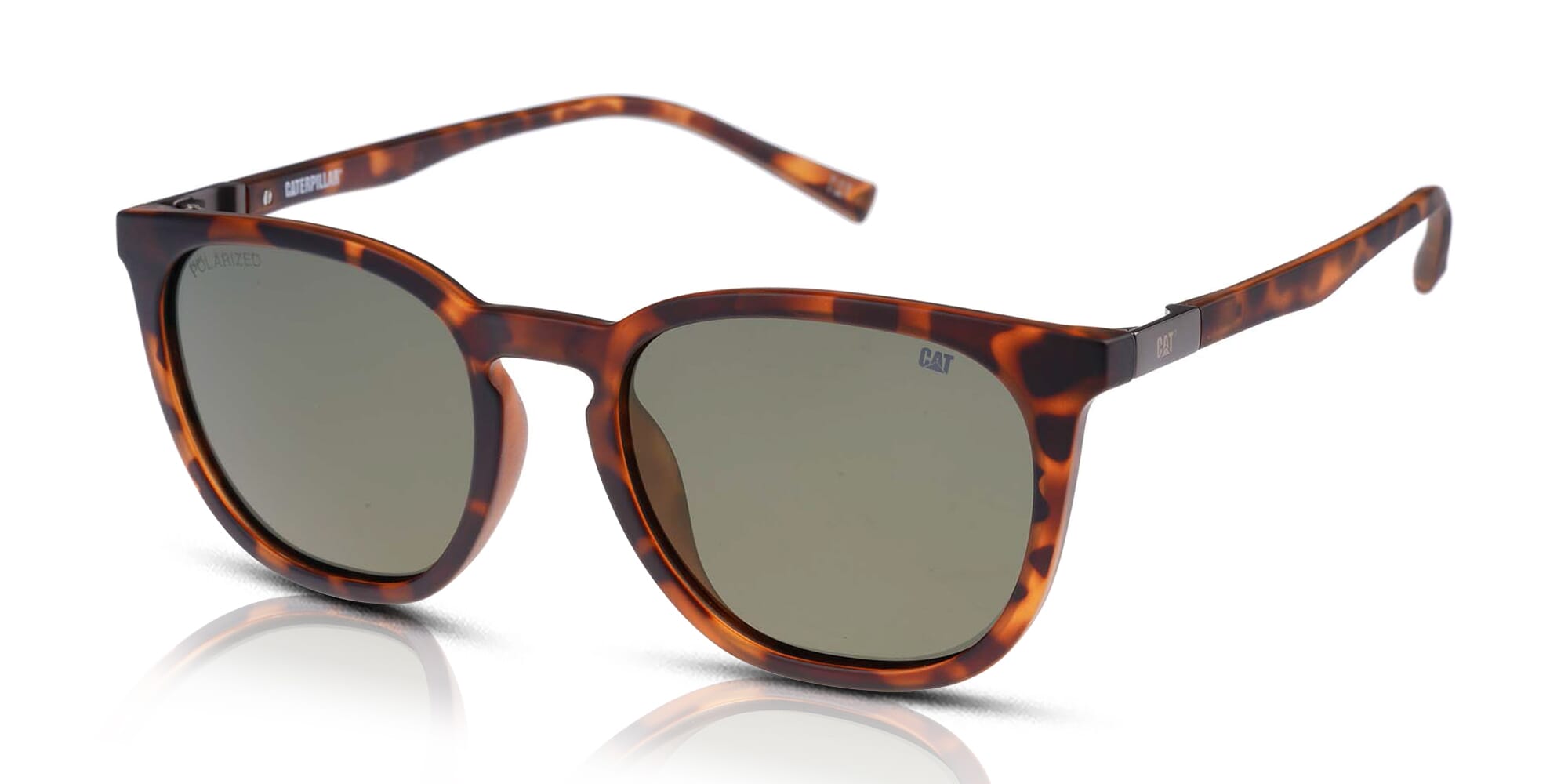 Caterpillar CPS-8518 Men's Polarised Sunglasses 102P Matte Tortoise ...