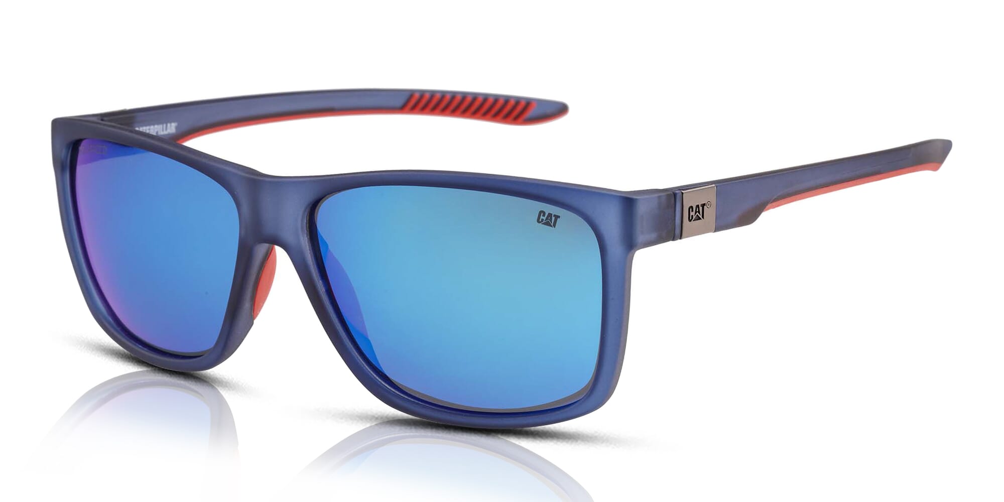 Caterpillar CTS-8027 Men's Polarised Sunglasses 106P Matte Navy/Red/Blue | Genuine Style
