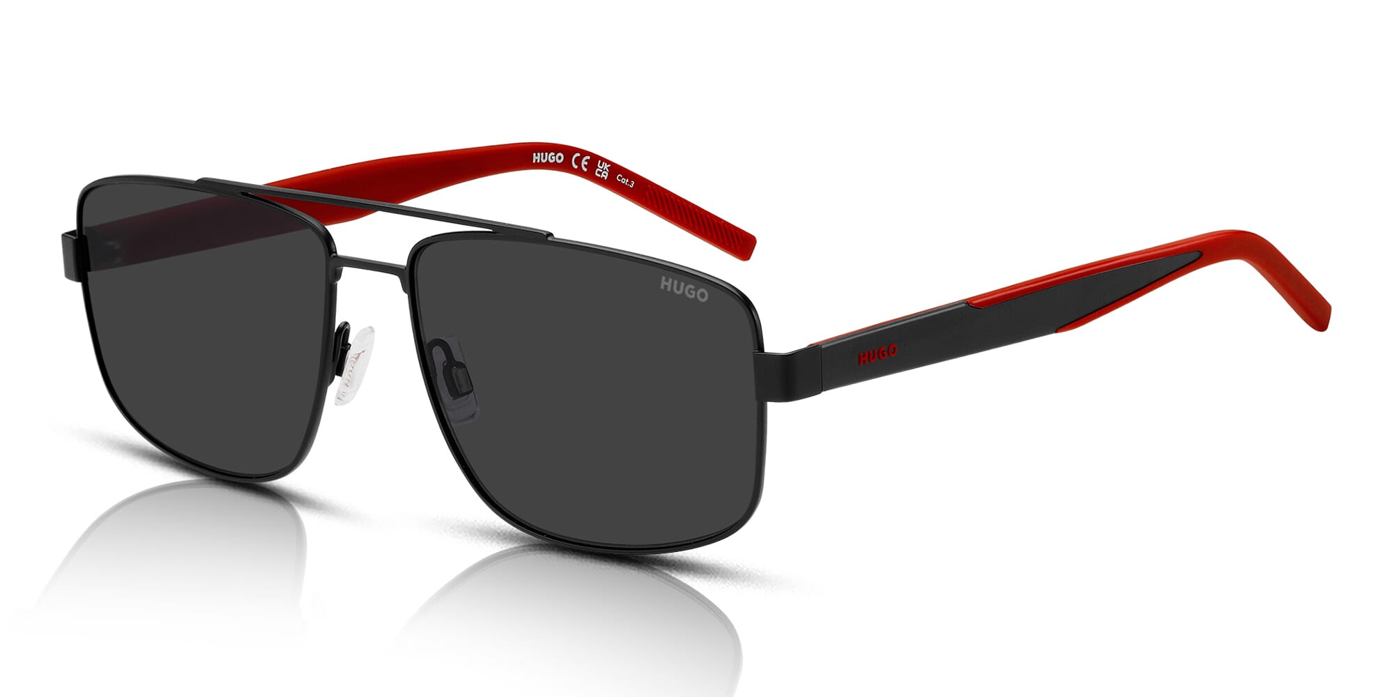 Hugo HG1338/S Men's Sunglasses 003/IR Matte Black/Grey | Genuine Style