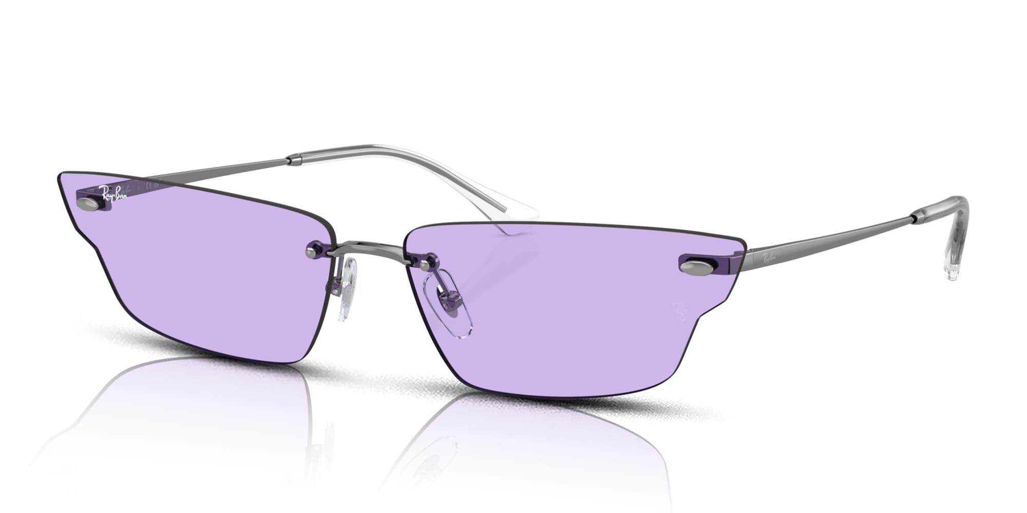 Ray-Ban Anh RB3731 Sunglasses 004/1A Gunmetal/Violet | Genuine Style
