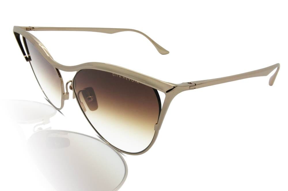 Dita Revoir Women's Sunglasses DTS509-01 White Gold/Brown Gradient | Genuine Style
