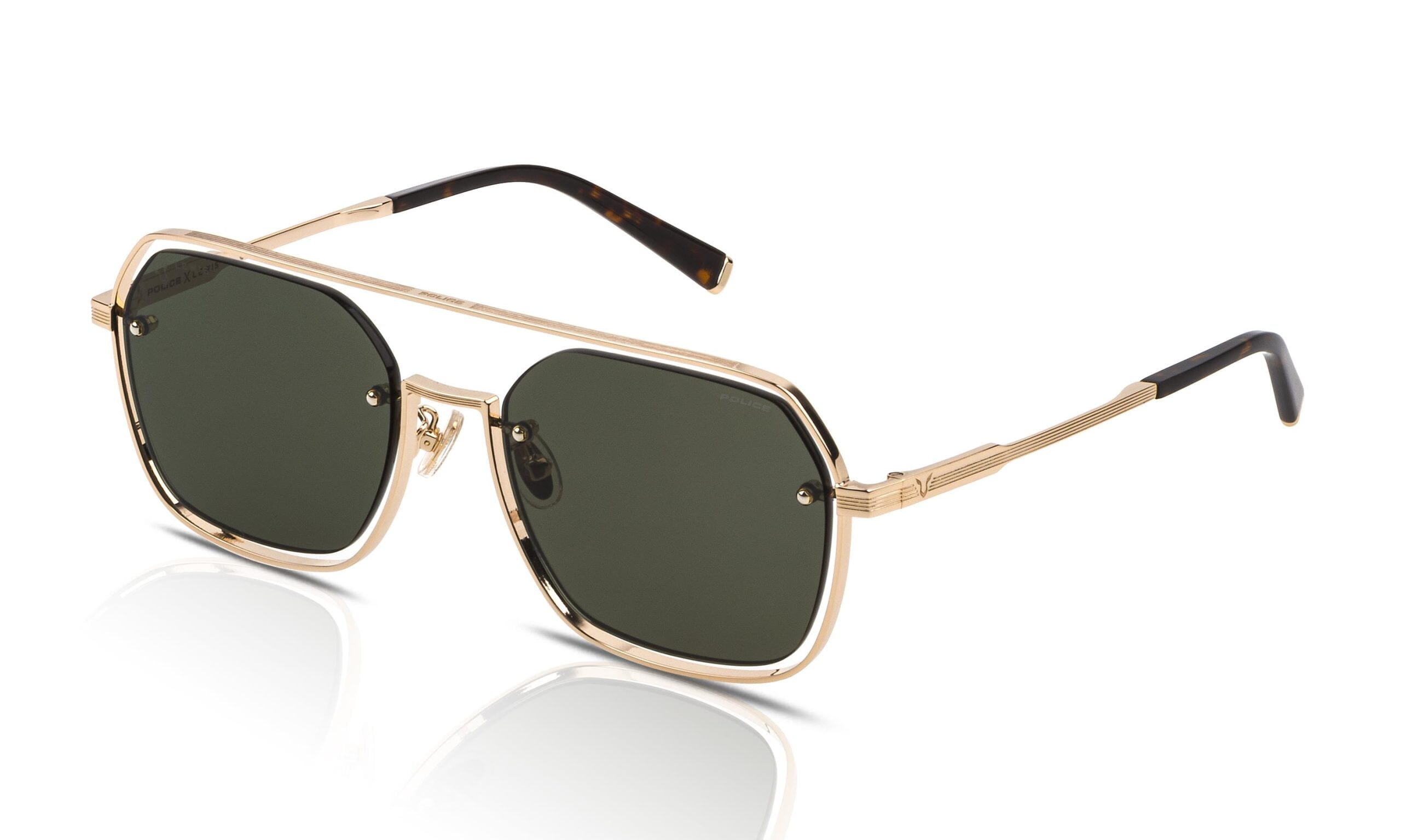 Police Lewis Hamilton Lewis 36 SPLE18 Men's Sunglasses 0300 Shiny Total ...