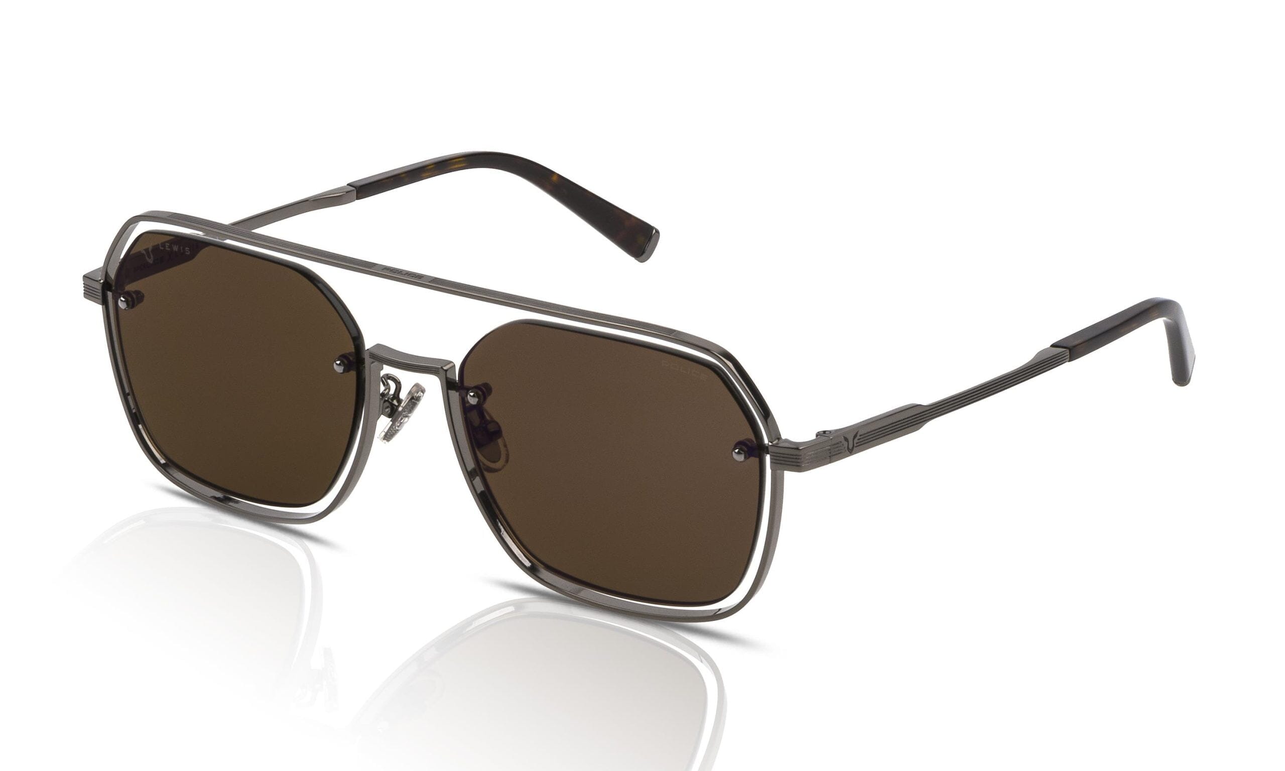 Police Lewis Hamilton Lewis 36 SPLE18 Men's Sunglasses 568B Shiny ...