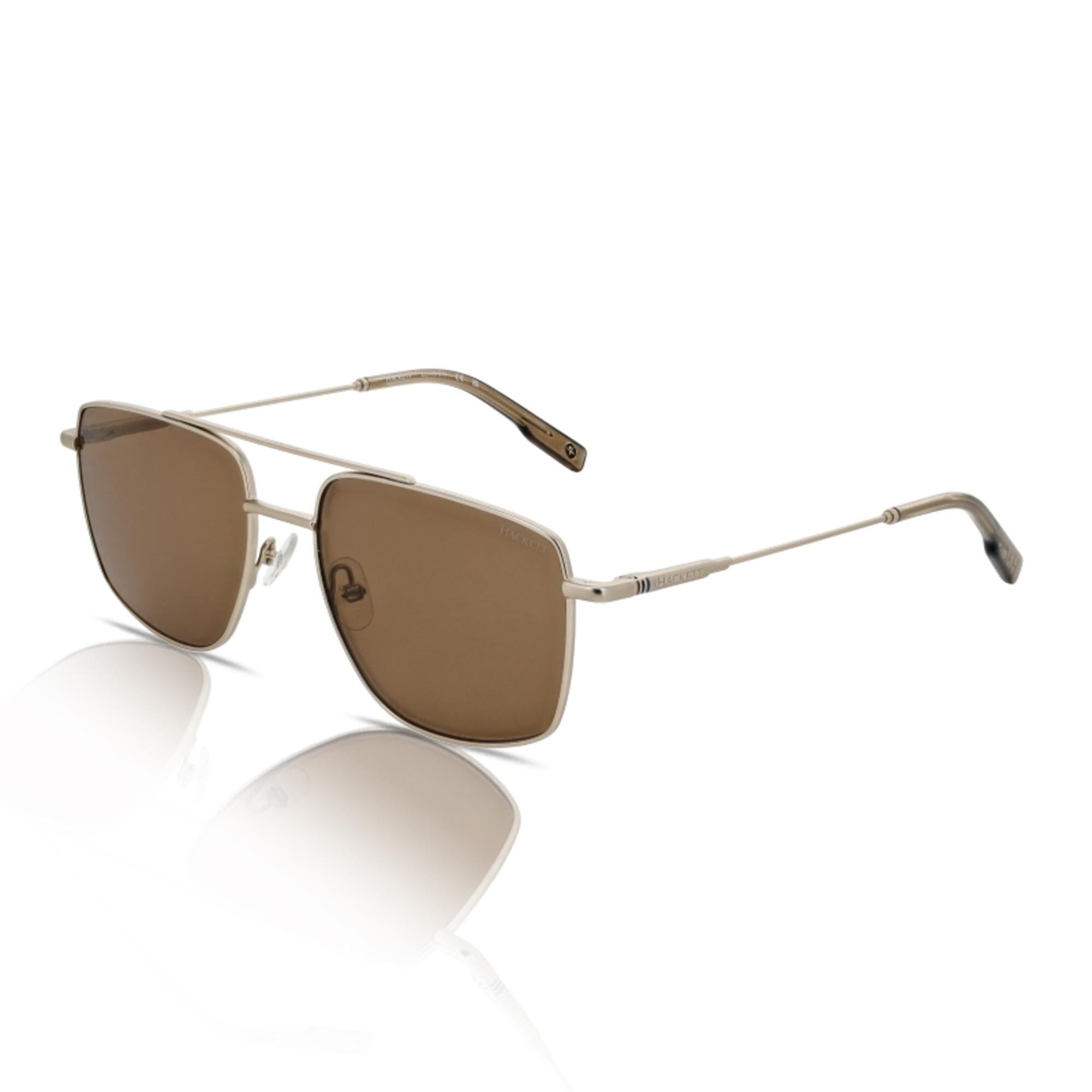 Hackett HSK-1150 Men's Sunglasses 405P Matte Gold/Brown Polarised ...