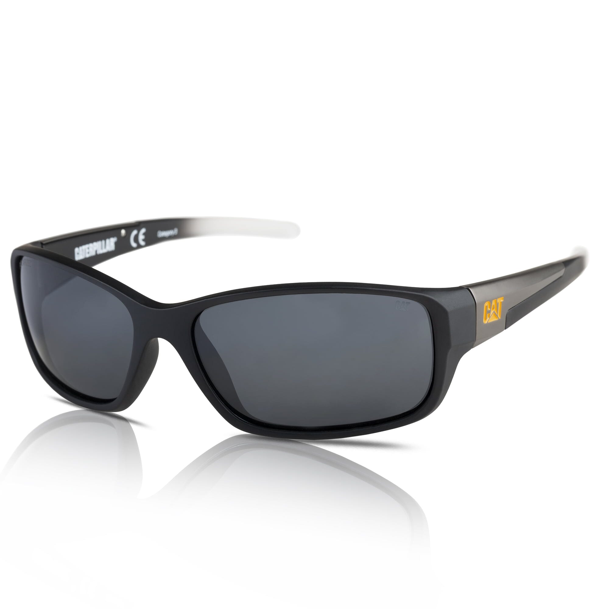 Caterpillar CTS-Sensor Men's Sunglasses 104P Matte Black/Solid Smoke ...