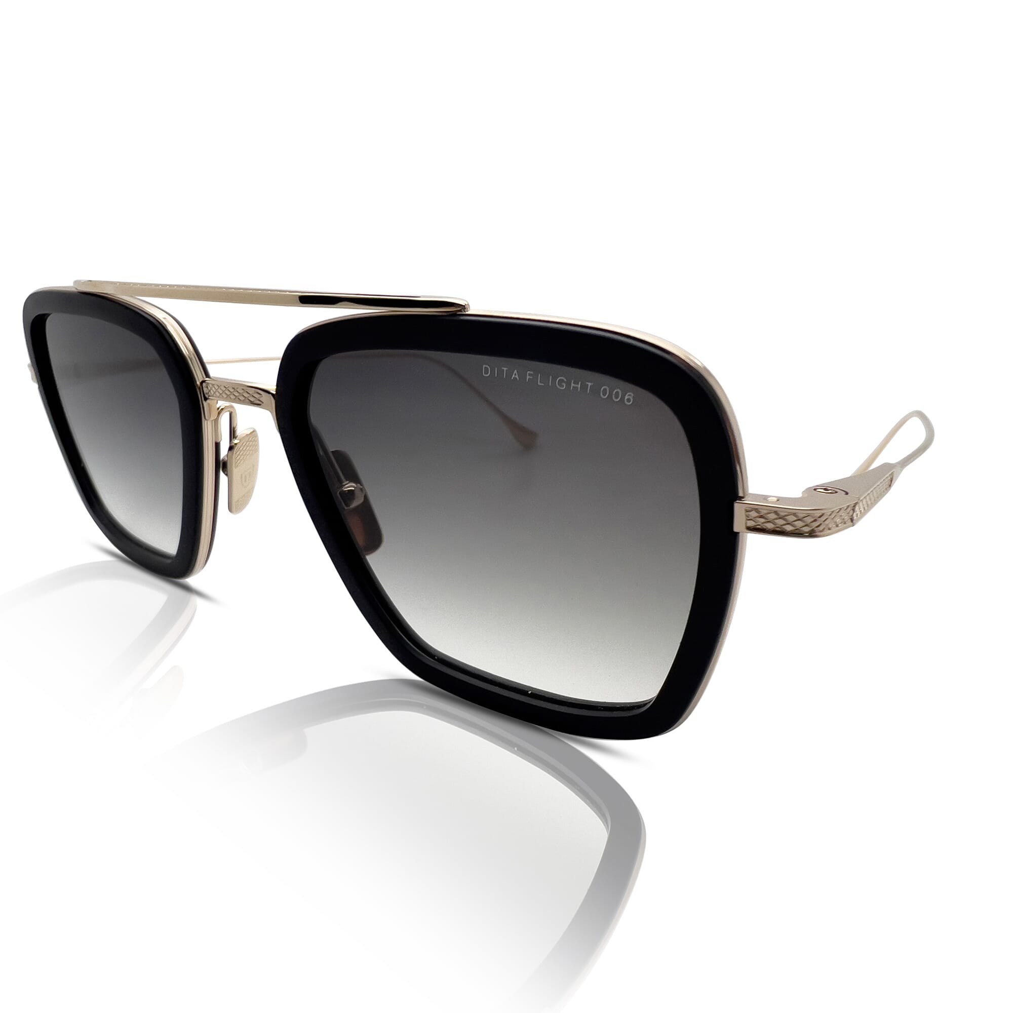 Dita Flight.006 Sunglasses 7806-B-BLK-GLD-52-Z Matte Black/14K Gold ...