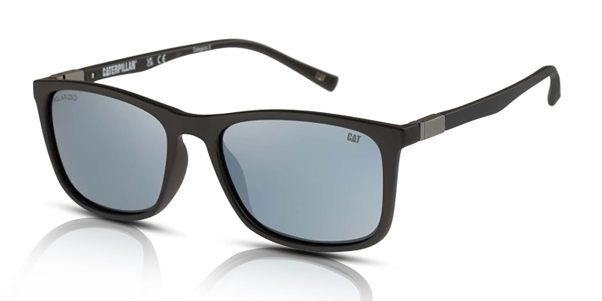 Caterpillar CPS-8513 Men's Sunglasses 104P Matte Black/Smoke With ...