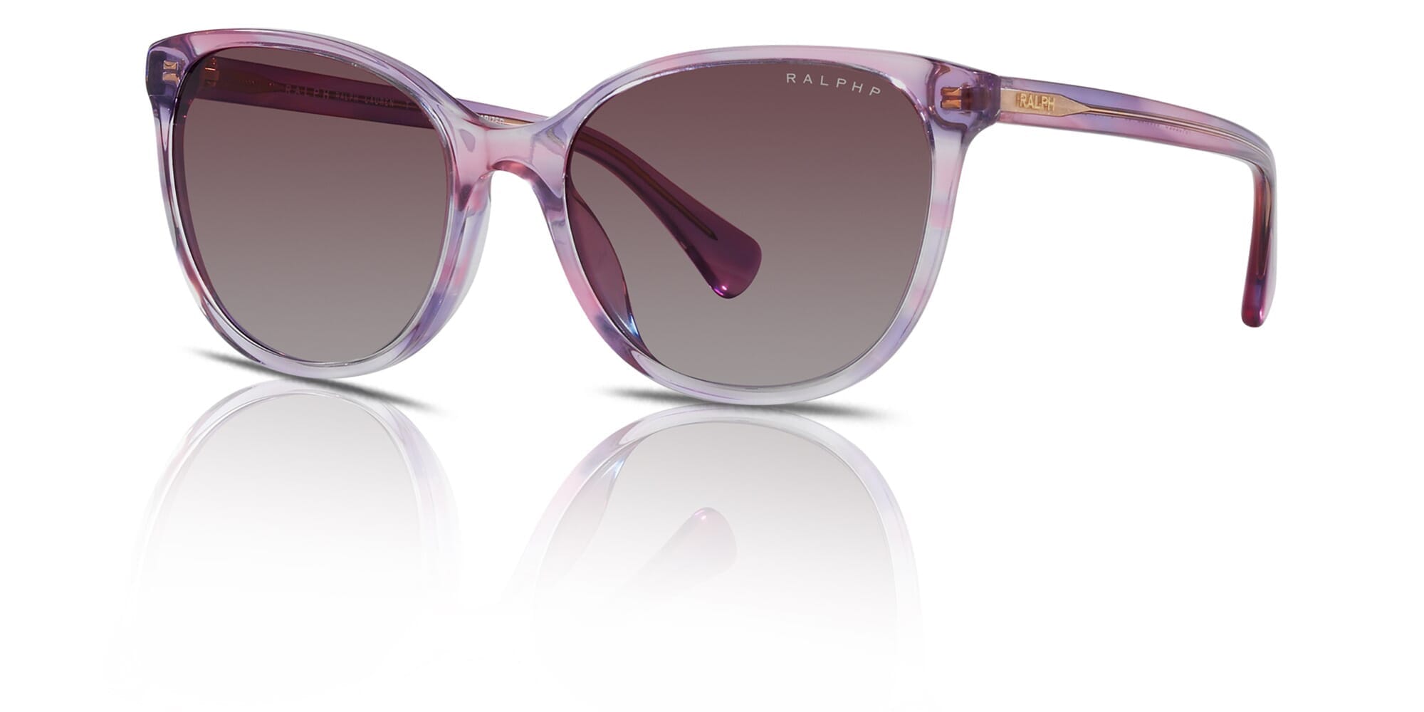 Ralph By Ralph Lauren RA5282U Women's Sunglasses 603662 Shiny Striped ...