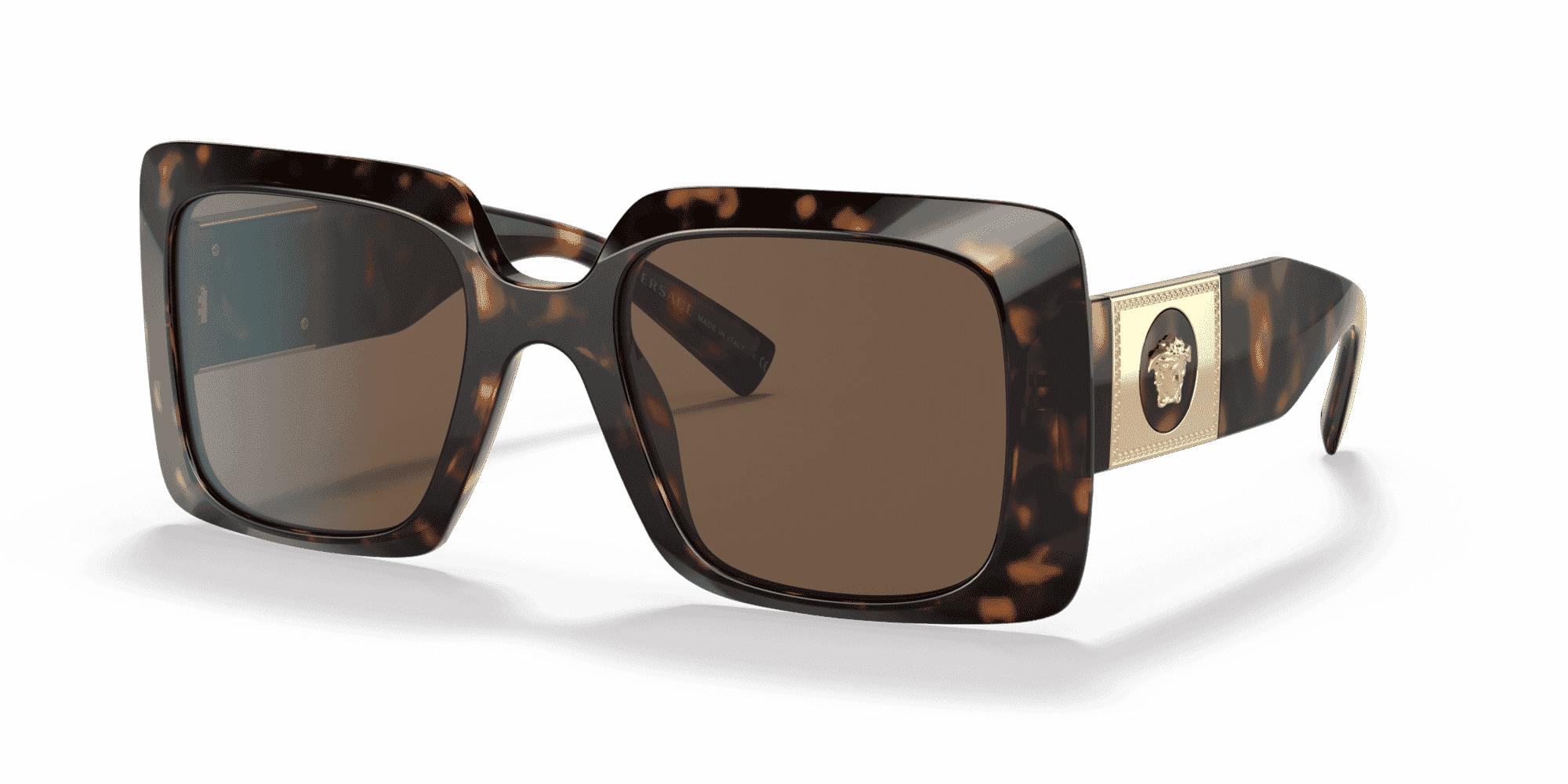 Versace VE4405 Women's Sunglasses 108/73 Havana/Dark Brown | Genuine Style