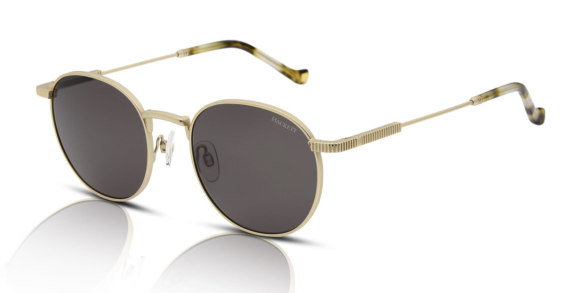 Hackett N14 Savile Row Chirk HSB-926 Men's Sunglasses 407 Matte Gold ...