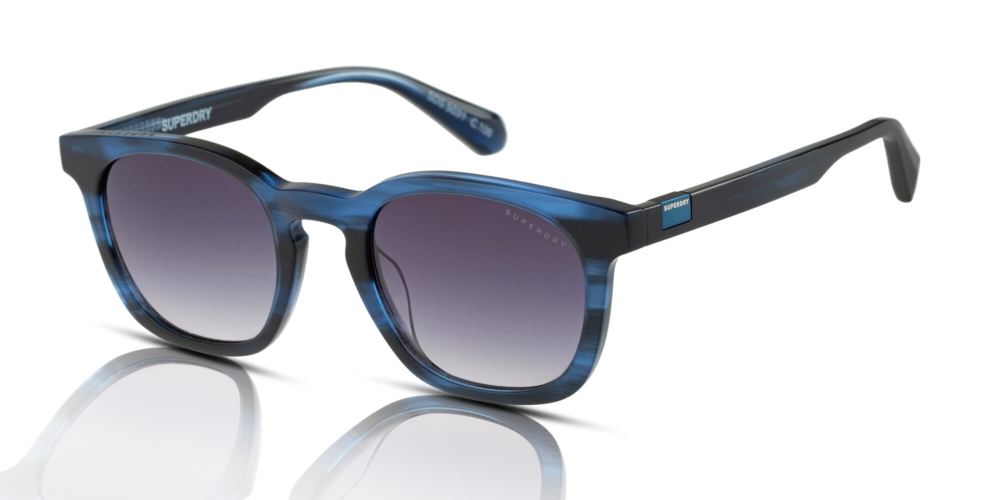 Superdry SDS-5031 Sunglasses 106 Denim Horn/Navy Fade | Genuine Style