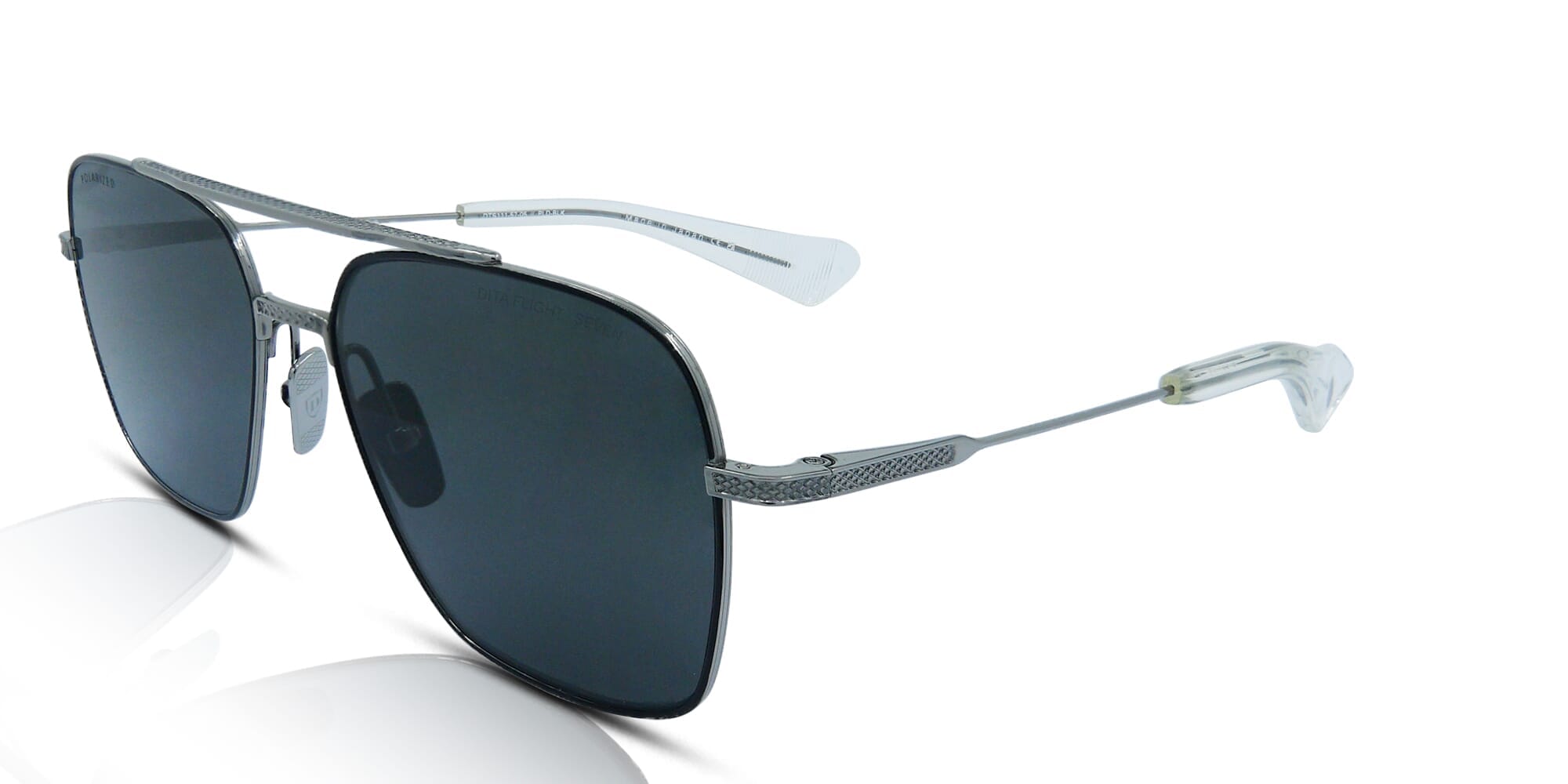 Dita Flight-Seven Sunglasses DTS111-57-05-Z Black Palladium/Black Enamel/Grey Polarised ...