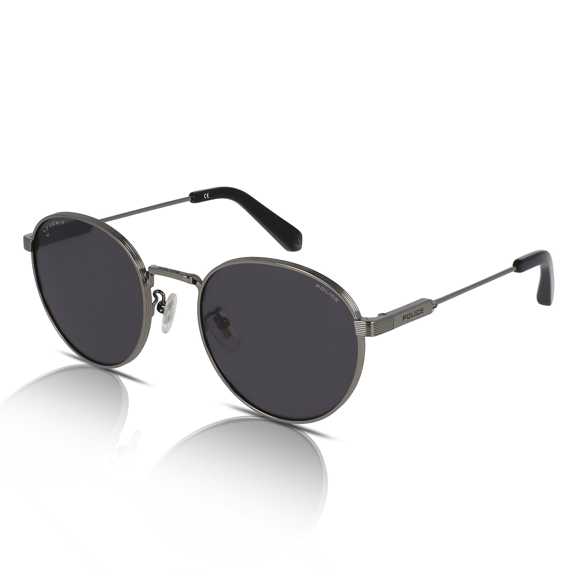 Police Lewis Hamilton Lewis 01 SPLA22 Men's Sunglasses 0568 Total Shiny ...