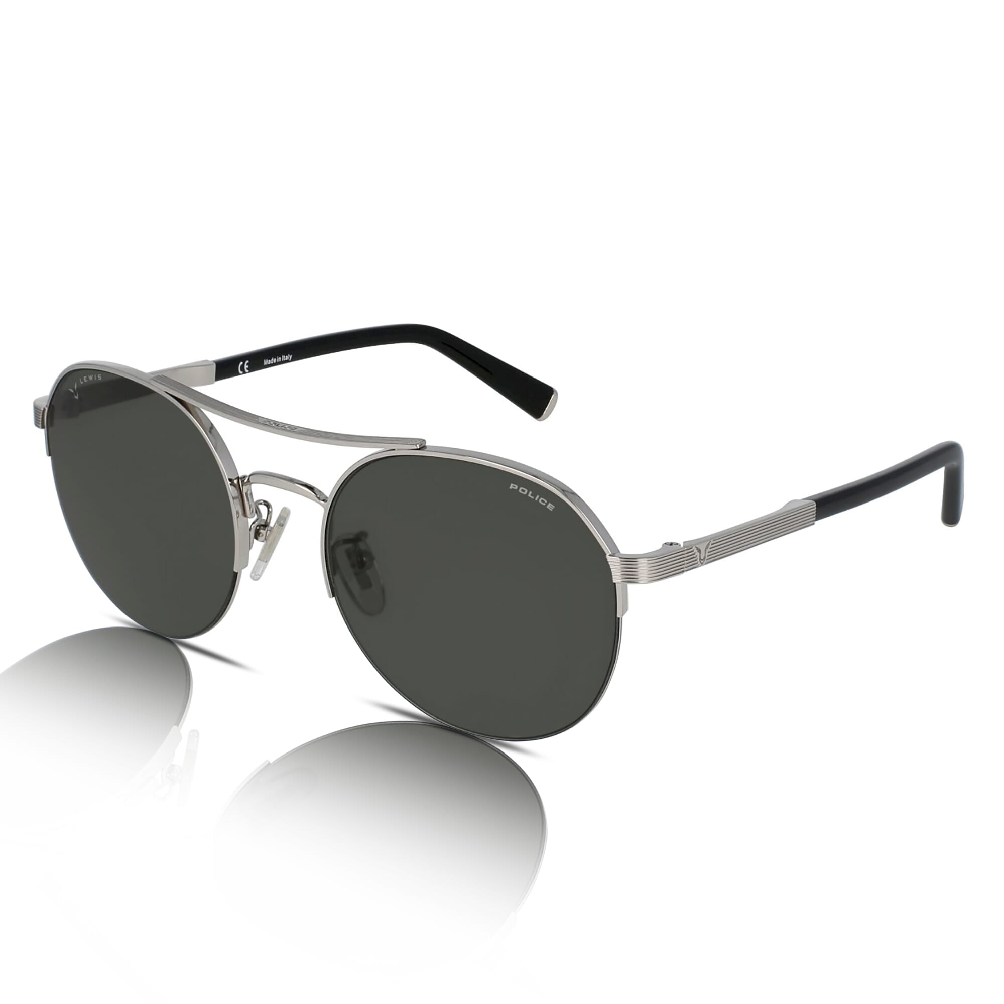 Police Lewis Hamilton Lewis 03 SPLA24 Men's Sunglasses 0579 Shiny Full ...