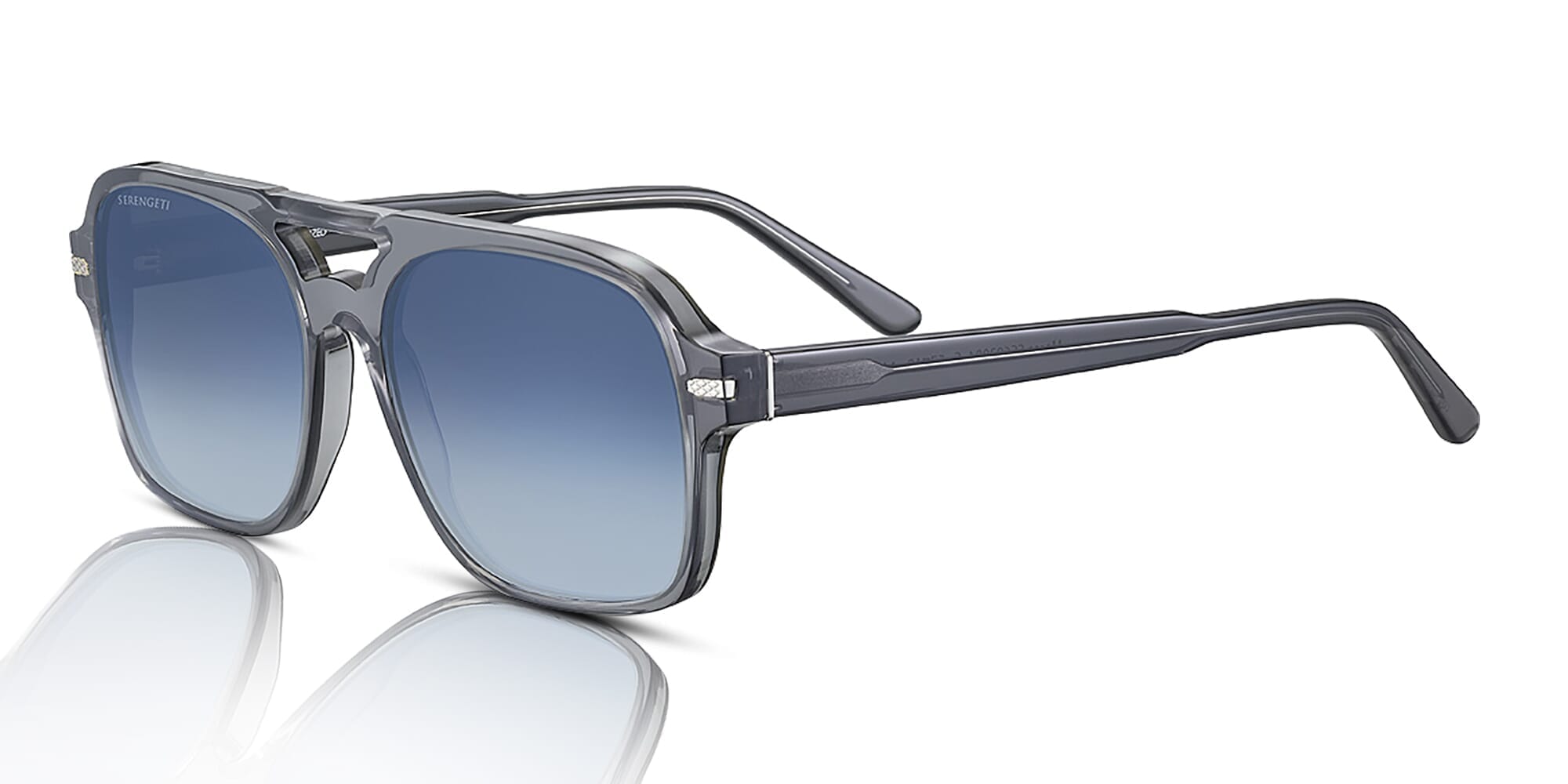 Serengeti Marco SS602004 Men's Sunglasses Shiny Crystal Stormy Grey ...