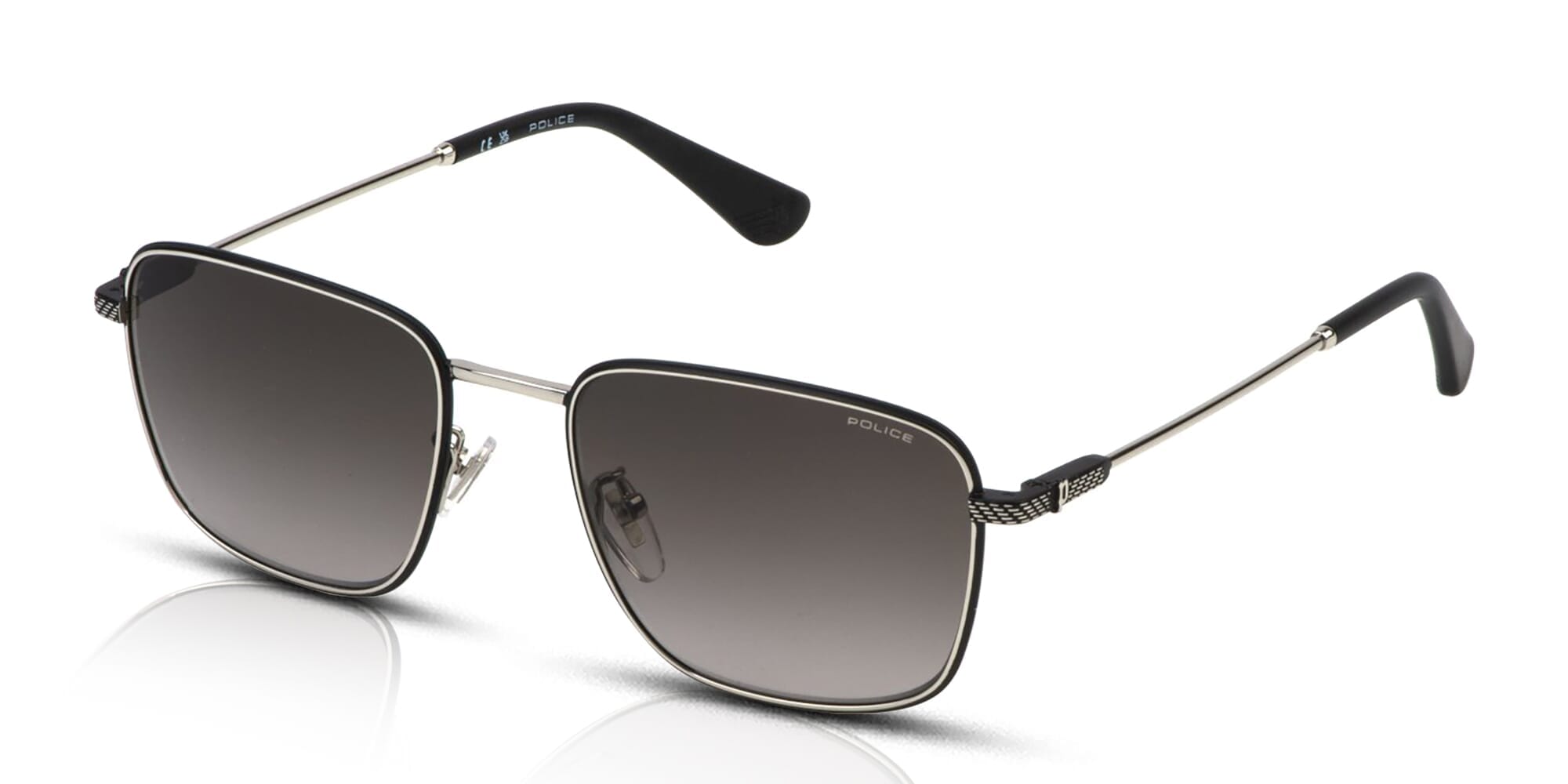 Police Octane 11 SPLP26 Men's Sunglasses 0579 Shiny Palladium/Smoke ...