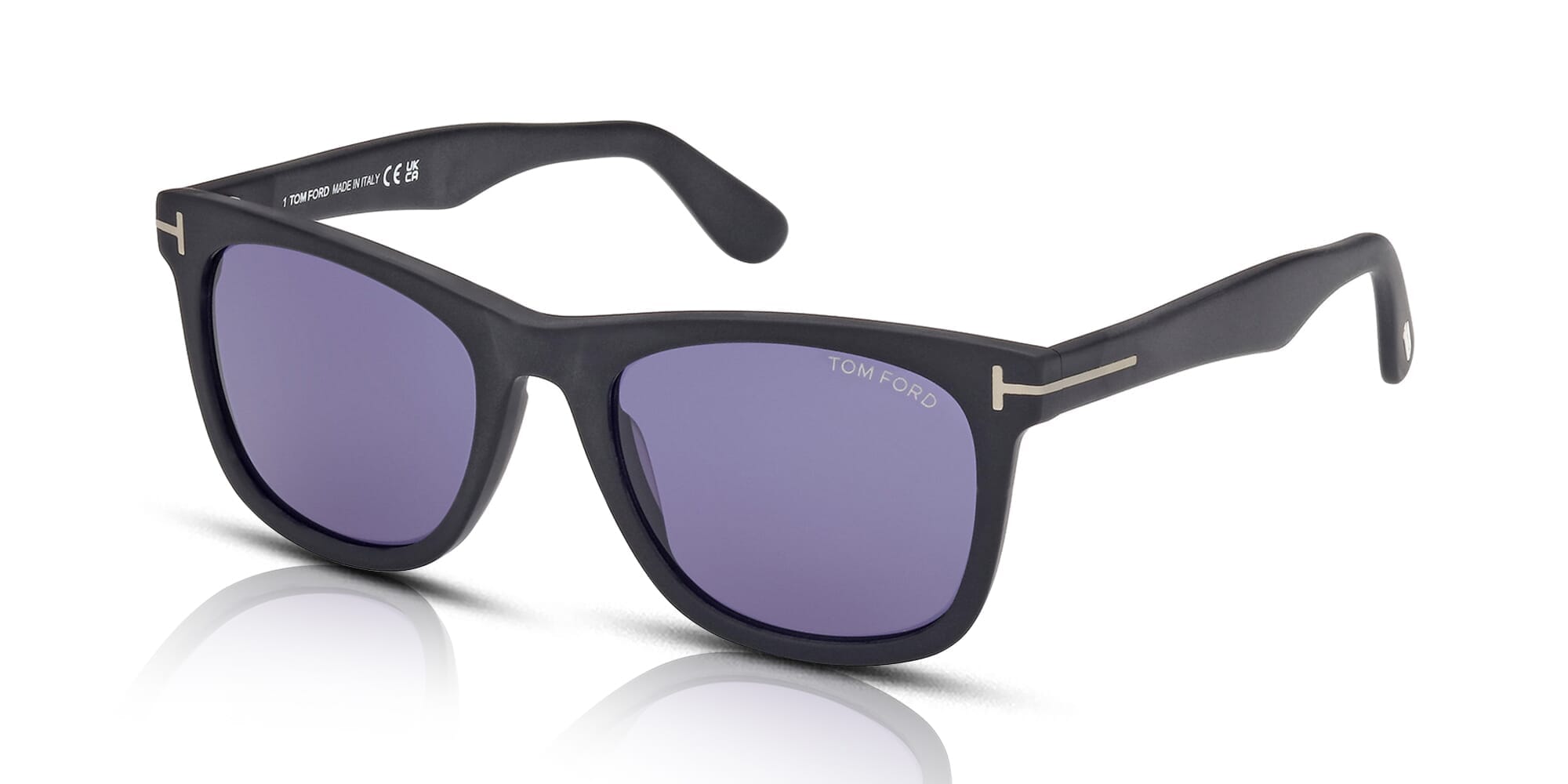 Tom Ford Kevyn FT1099 Men's Sunglasses 02V Matte Black/Blue | Genuine Style