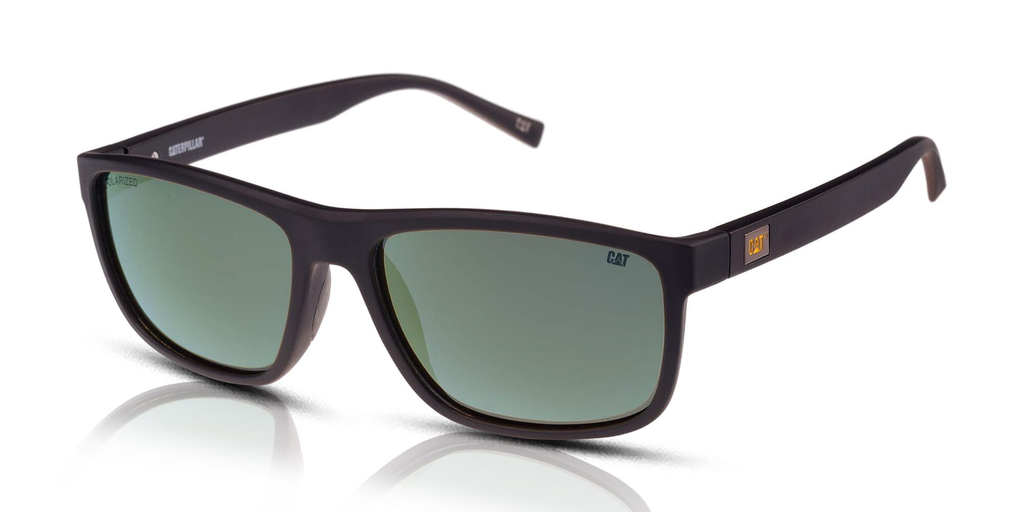 Caterpillar CPS-8520 Men's Polarised Sunglasses 104P Matte Black/Grey ...